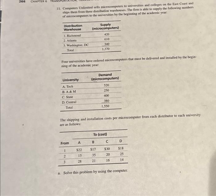 Solved 11. Computers Unlimited sells microcomputers to | Chegg.com