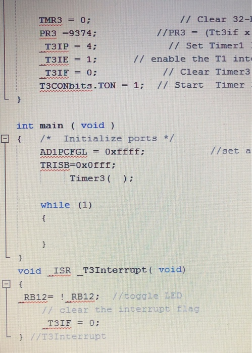 (include //FCY=FOSC/2= 8 Mhz/2 =4 Mhz #pragma config | Chegg.com