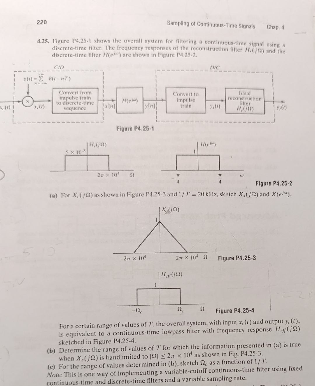 220Sampling of Continuous-Time SignalsChap. 44.25. | Chegg.com
