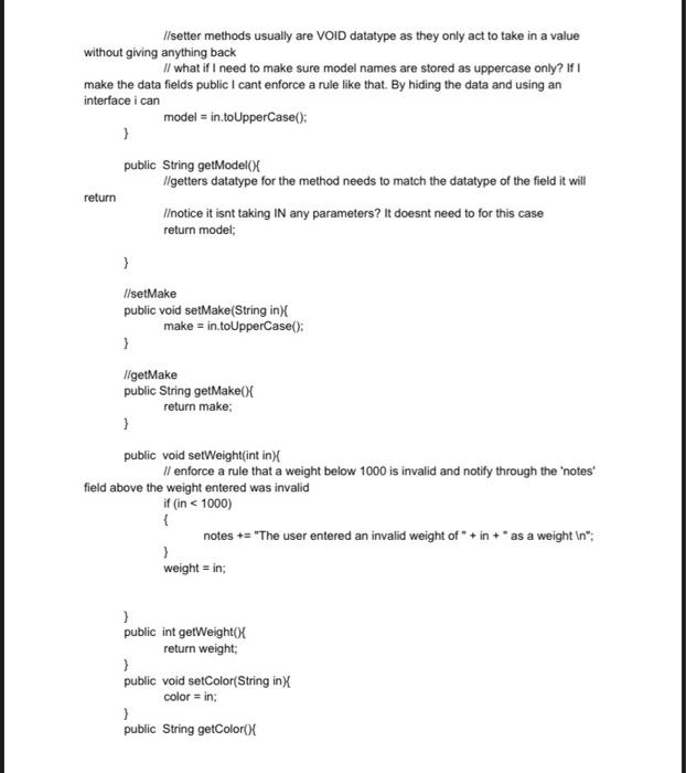 Solved Lab 4 Modifications to existing classes. Vehicle | Chegg.com