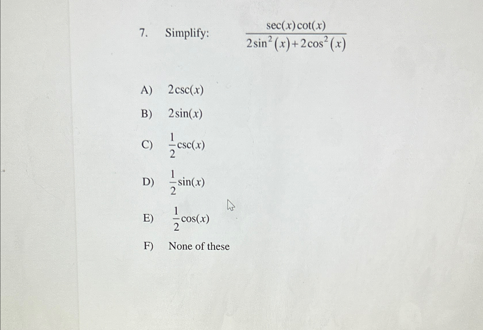 Solved Simplify: | Chegg.com
