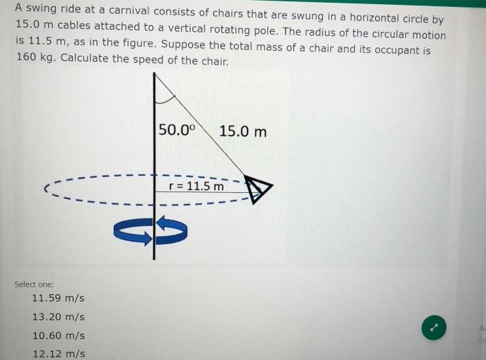 Solved A particle revolves in a horizontal circle of radius | Chegg.com