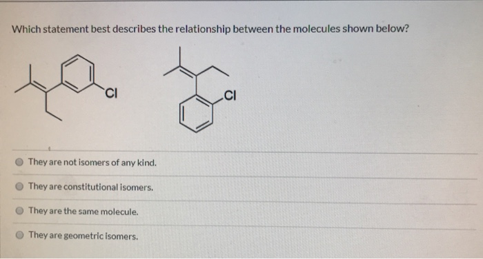 Solved Which statement best describes the relationship | Chegg.com