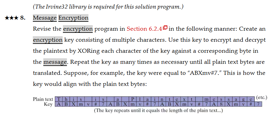 Solved by an EXPERT Revise the encryption program in Section 6.2.4 ﻿in | Chegg.com