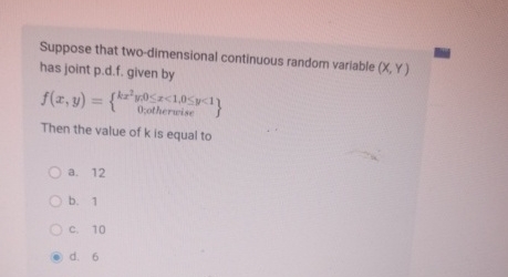 Solved Suppose that two-dimensional continuous random | Chegg.com