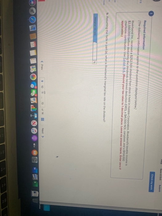 Solved Save & Exit Submit Check my work Required information | Chegg.com