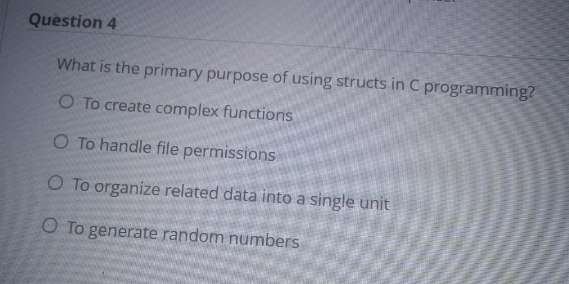 Solved Question 4What is the primary purpose of using | Chegg.com