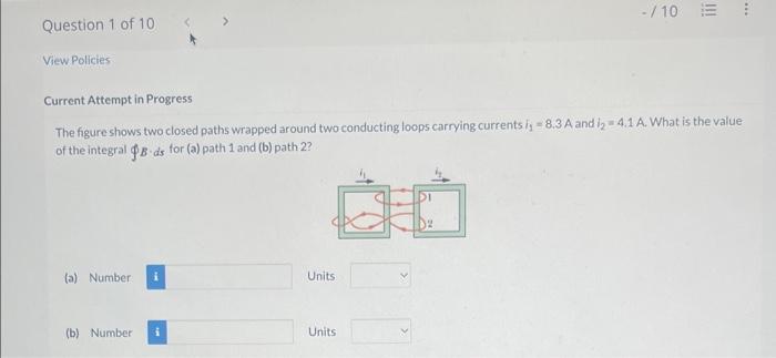 Solved The figure shows two closed paths wrapped around two | Chegg.com