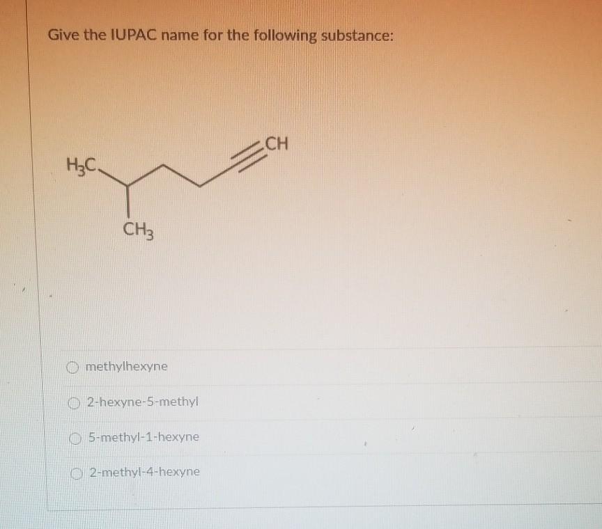 Solved Give the IUPAC name for the following substance: cl | Chegg.com