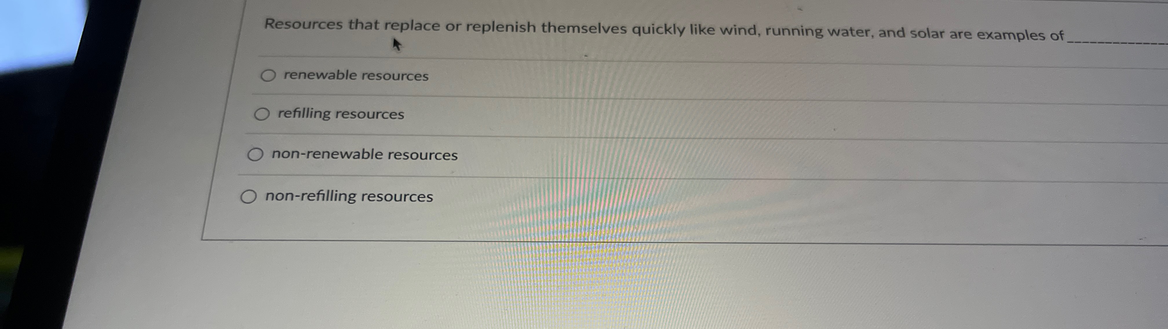Solved Resources that replace or replenish themselves | Chegg.com