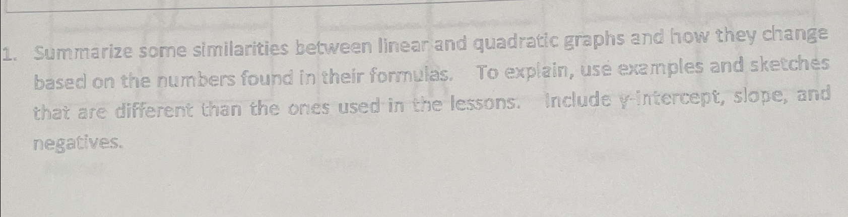 Solved Summarize some similarities between linear and | Chegg.com