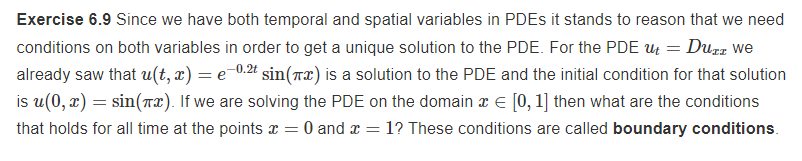 Exercise 6.9 ﻿Since we have both temporal and spatial | Chegg.com
