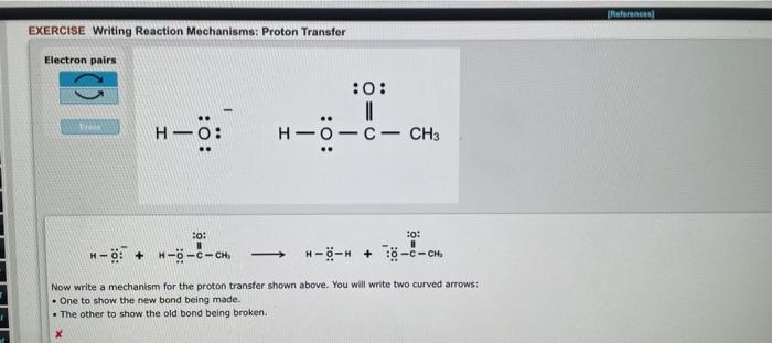 Solved EXERCISE Writing Reaction Mechanisms: Proton Transfer | Chegg.com