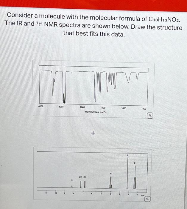 Solved Consider a molecule with the molecular formula of | Chegg.com
