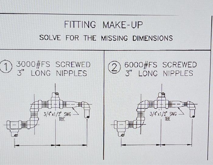 FITTING MAKE-UP SOLVE FOR THE MISSING DIMENSIONS | Chegg.com