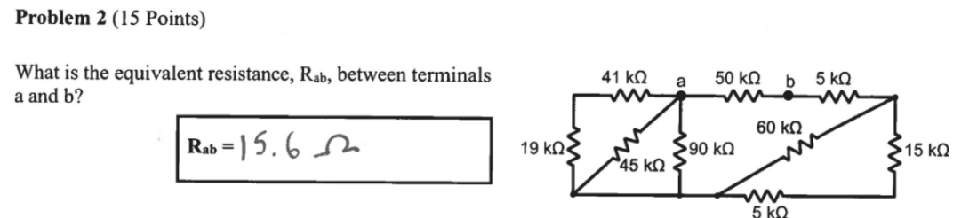 Solved Problem 2 (15 ﻿Points)What is the equivalent | Chegg.com