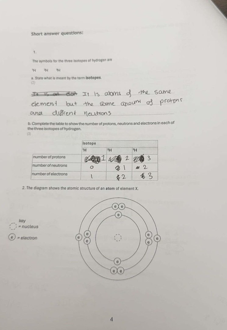 Solved Short answer questions:The symbols for the three | Chegg.com