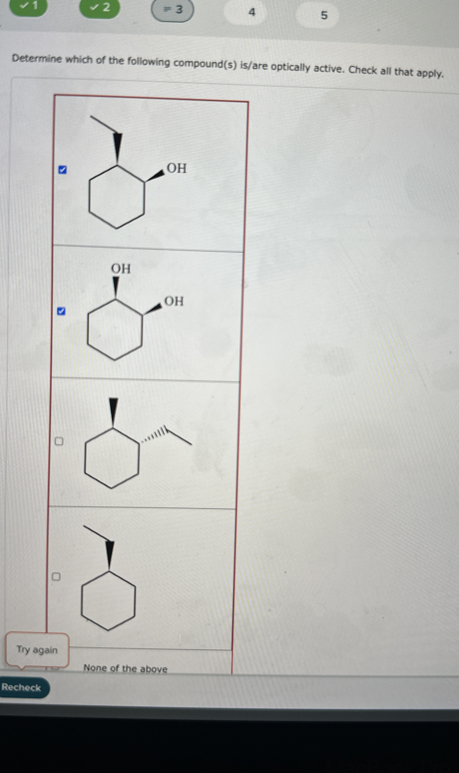 Solved Determine which of the following compound(s) ﻿is/are | Chegg.com