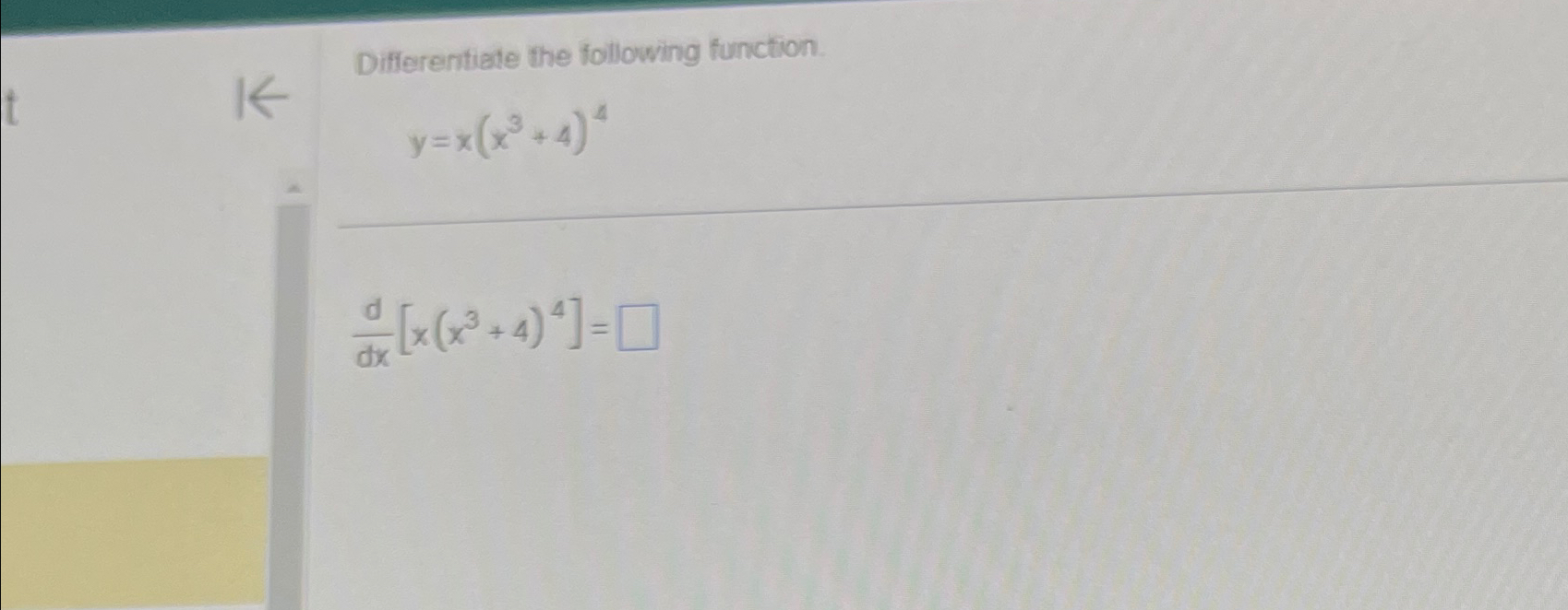 Solved Differentiate the following | Chegg.com