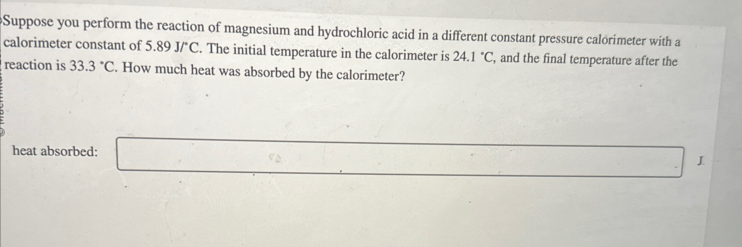 Solved Suppose you perform the reaction of magnesium and | Chegg.com