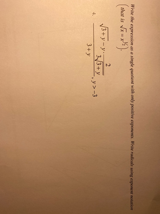 Solved Write the expression as a single quotient with only | Chegg.com