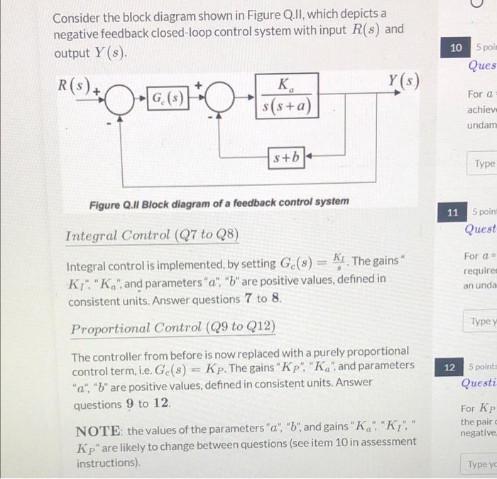 Solved Consider the block diagram shown in Figure Q.II, | Chegg.com