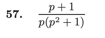 Solved p+1p(p2+1) ﻿Find the inverse Laplace Transform using | Chegg.com
