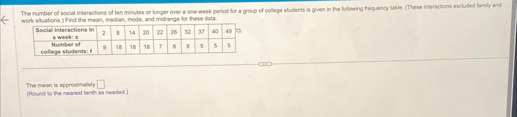 Solved work situations.) ﻿Find the mean, median, mode, and | Chegg.com