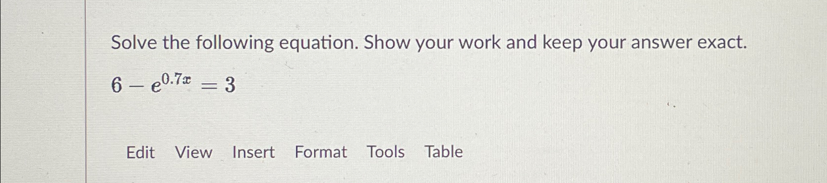 Solved Solve the following equation. Show your work and keep | Chegg.com