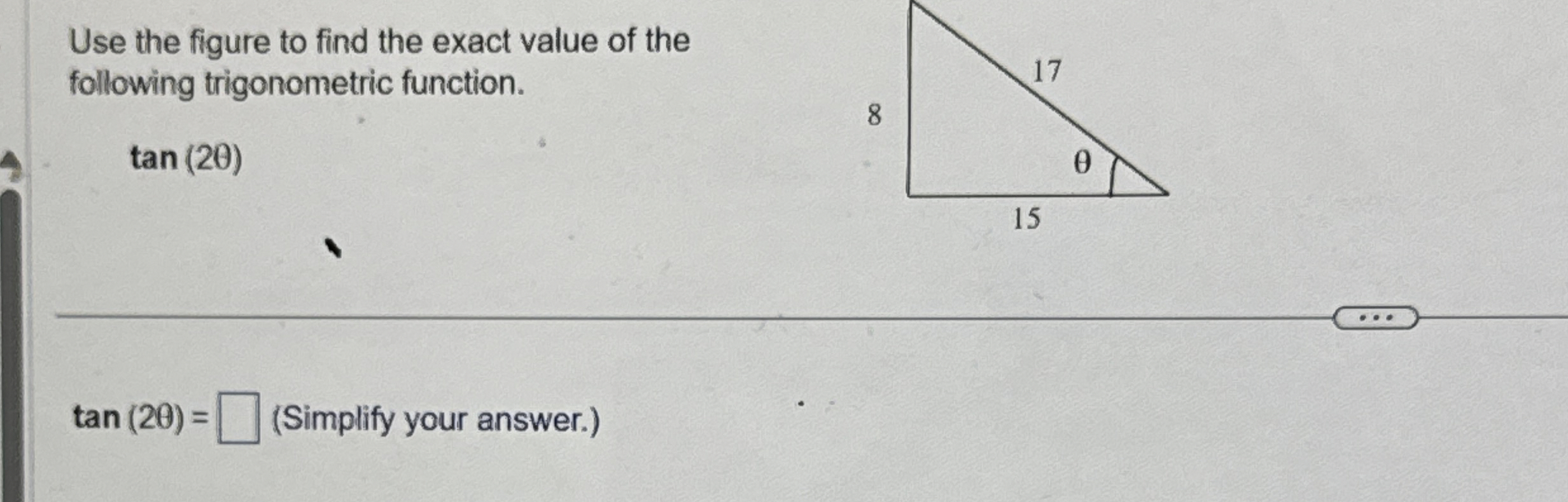 Solved Use the figure to find the exact value of the | Chegg.com