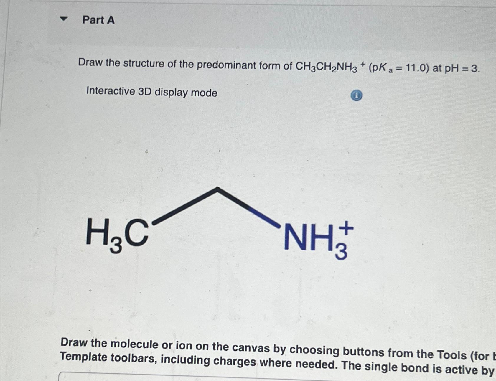 Solved Part A\\nDraw the structure of the predominant form | Chegg.com
