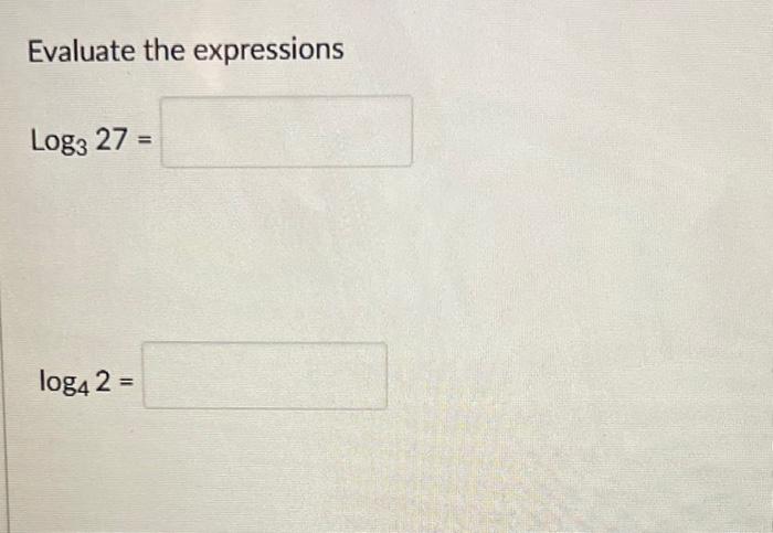 Solved Evaluate The Expressions Chegg