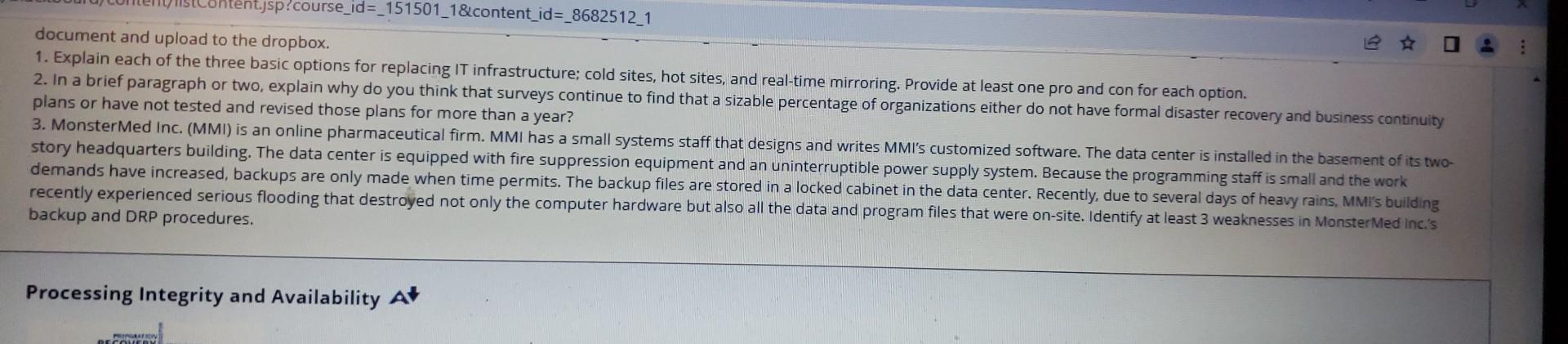 Solved document and upload to the dropbox. plans or have not | Chegg.com