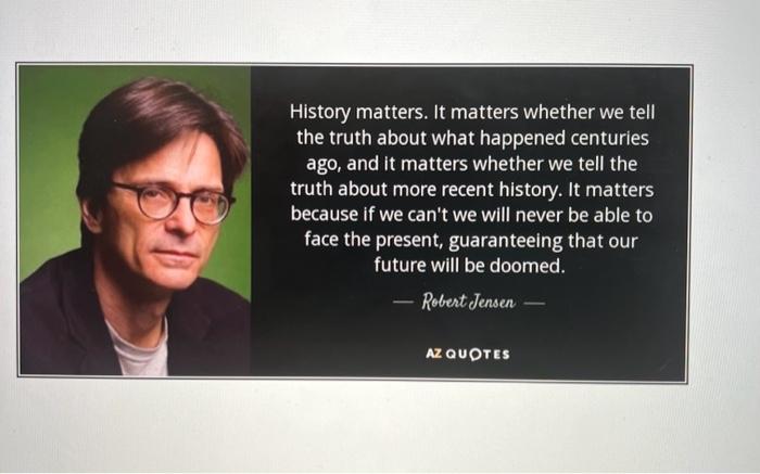 1. Tell us about your personal history. Provide a | Chegg.com