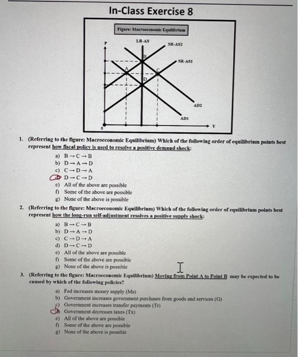Solved In-Class Exercise 8 1. (Referring to the figure: | Chegg.com