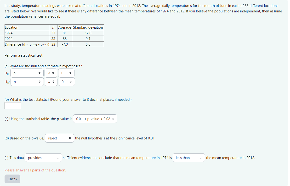 Solved In a study, temperature readings were taken at | Chegg.com