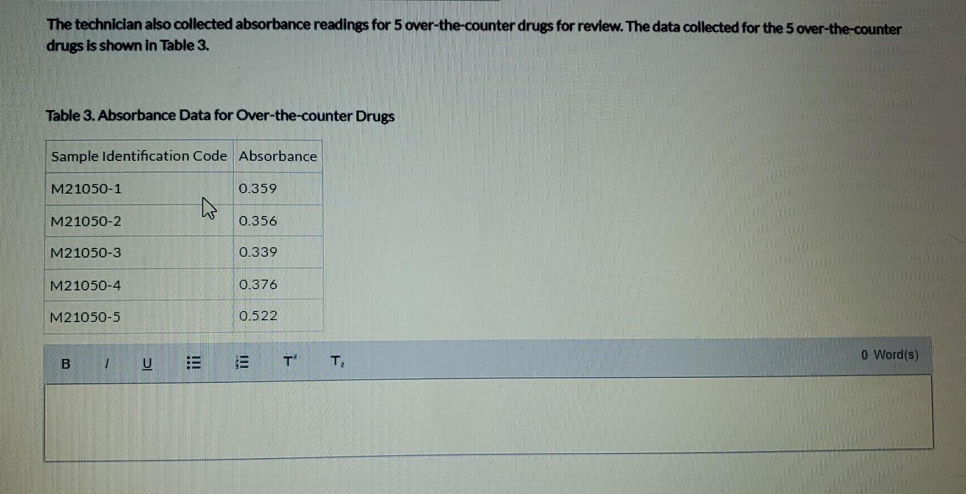 Solved Create a Beer's law plot and best fit line using the | Chegg.com