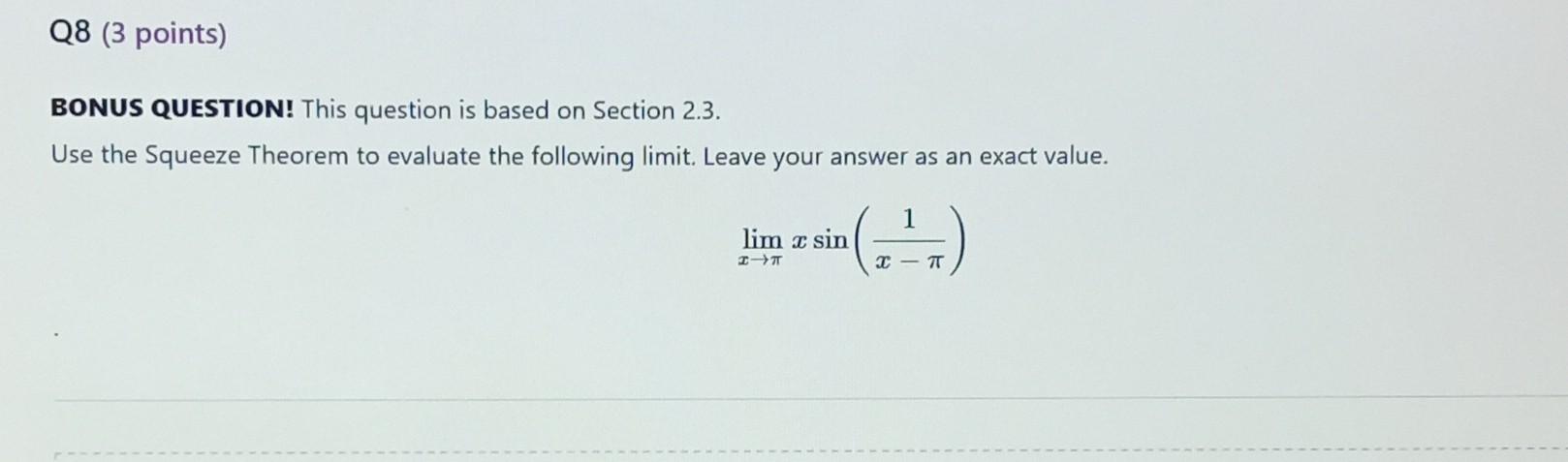 Solved BONUS QUESTION! This question is based on Section | Chegg.com