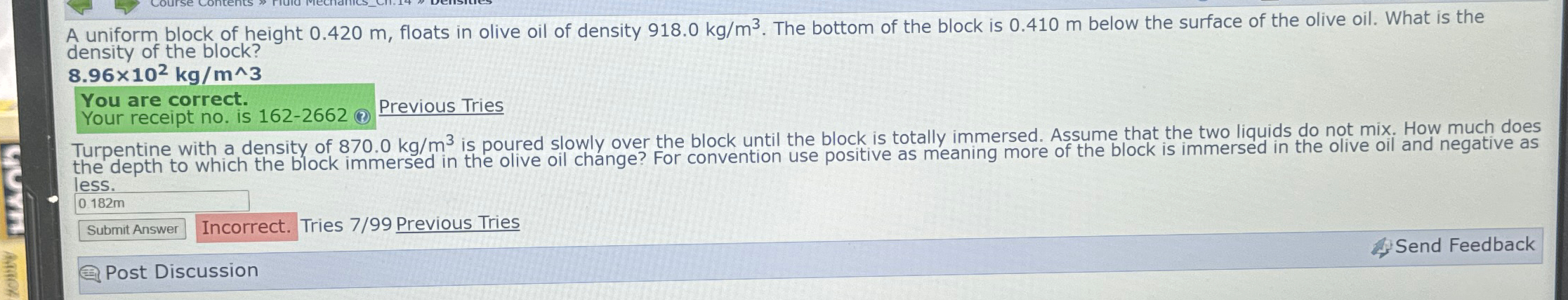 Solved Physics 1 ﻿need help | Chegg.com