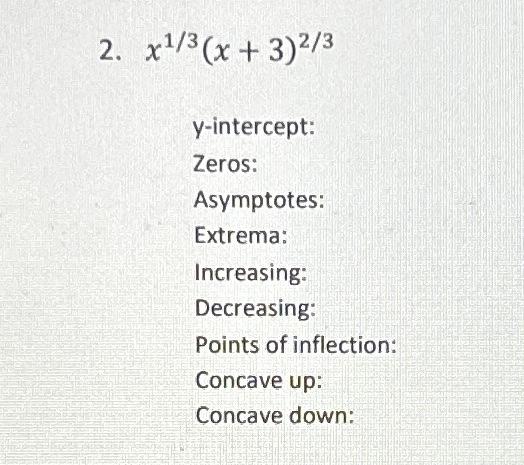 Solved For each of the following functions, use any calculus | Chegg.com