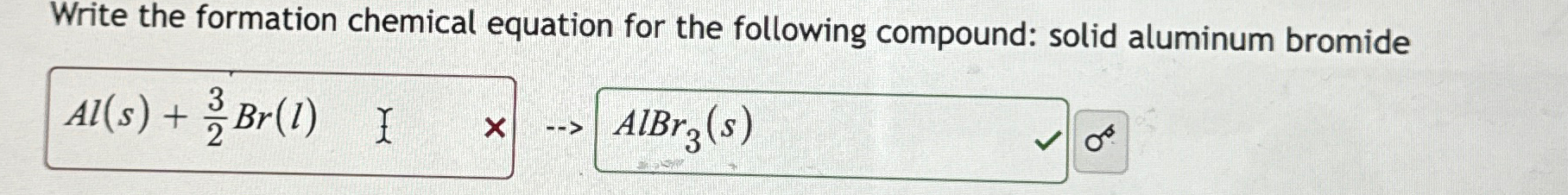 Solved Write the formation chemical equation for the | Chegg.com