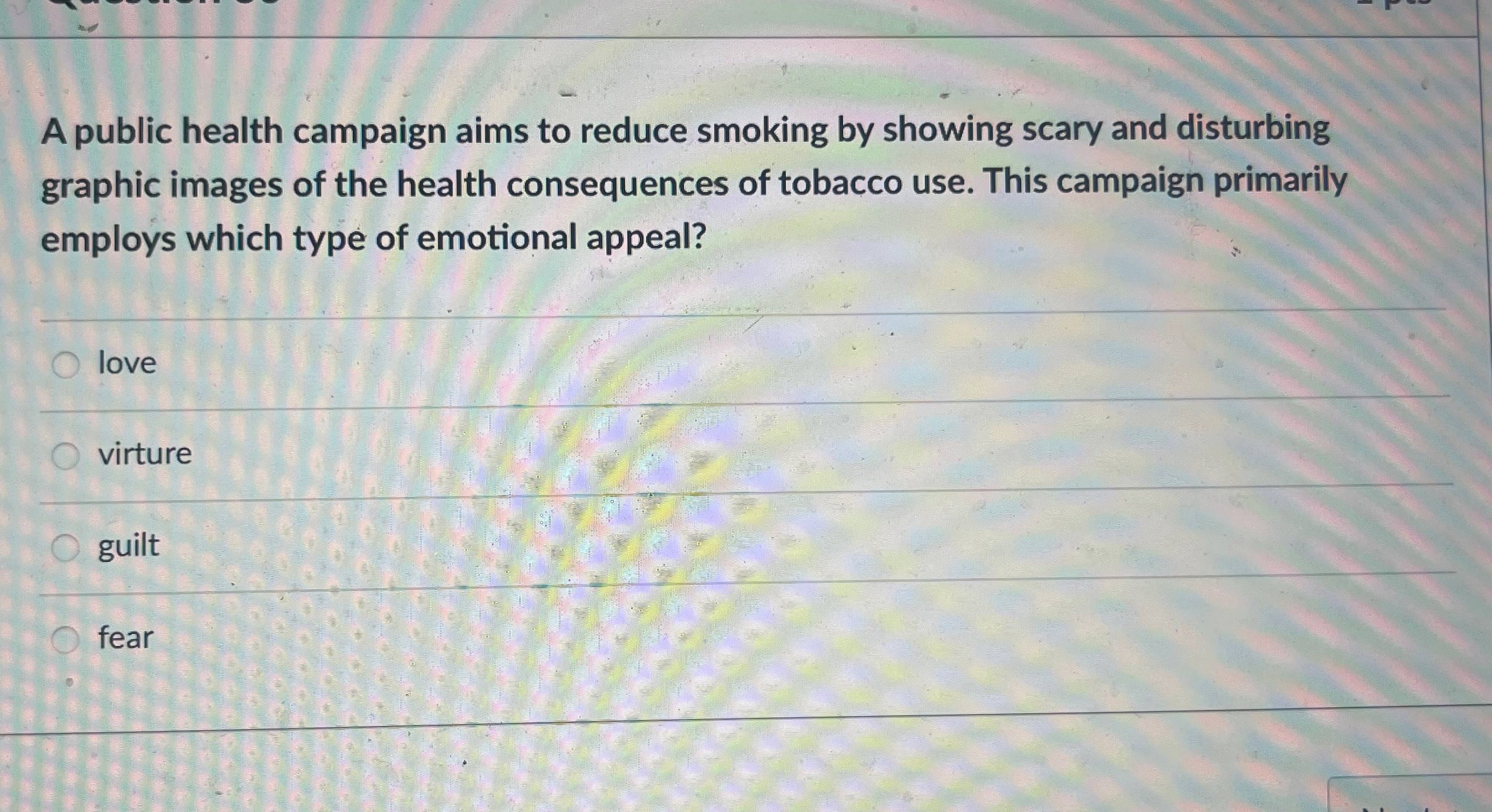 Solved A public health campaign aims to reduce smoking by | Chegg.com