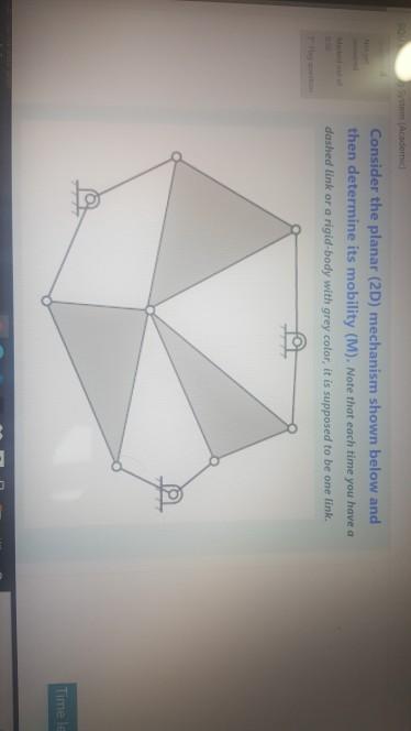 Solved Consider the planar (2D) mechanism shown below and | Chegg.com