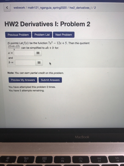 Solved webwork / math121_nganguia_spring2020 | Chegg.com