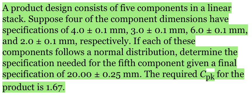 Solved Solve in excel: A product design consists of five | Chegg.com
