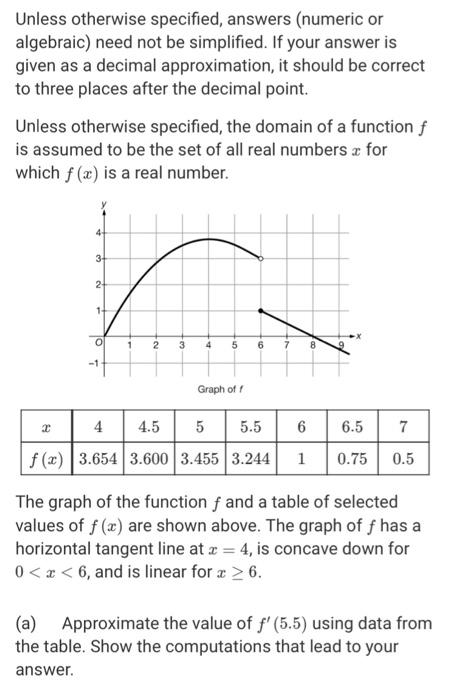 Solved Unless otherwise specified, answers (numeric or | Chegg.com