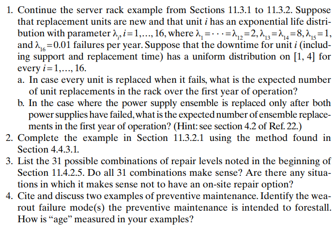 Solved Answer 1 -4 ﻿Continue the server rack example from | Chegg.com
