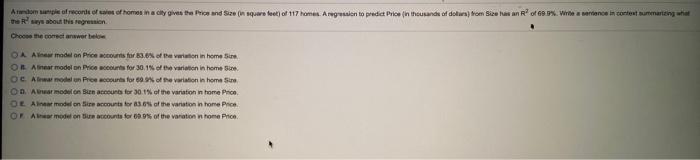 Solved Artom unit of records of met homes in a chyves the | Chegg.com