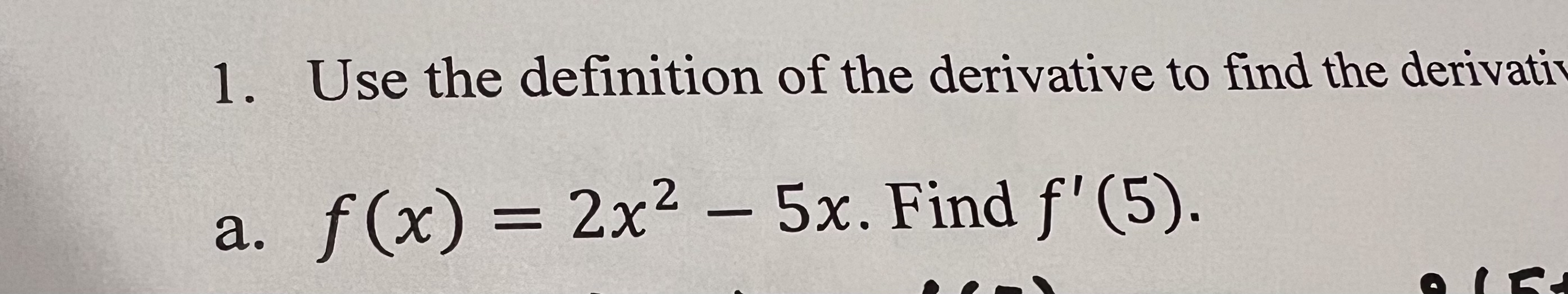 Solved Use the definition of the derivative to find the | Chegg.com