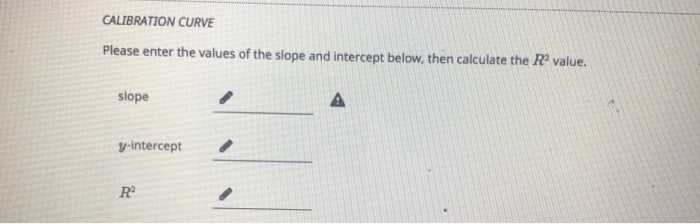 DATA CALIBRATION INITIAL CONCENTRATIONS Complete the | Chegg.com